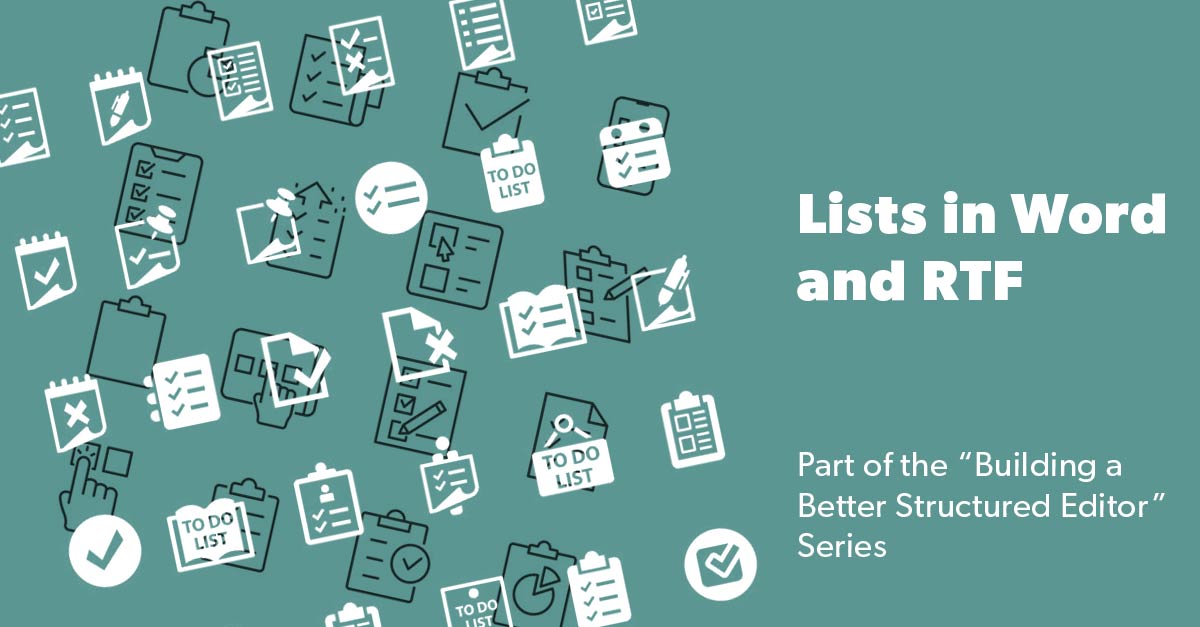 Lists in Word and RTF